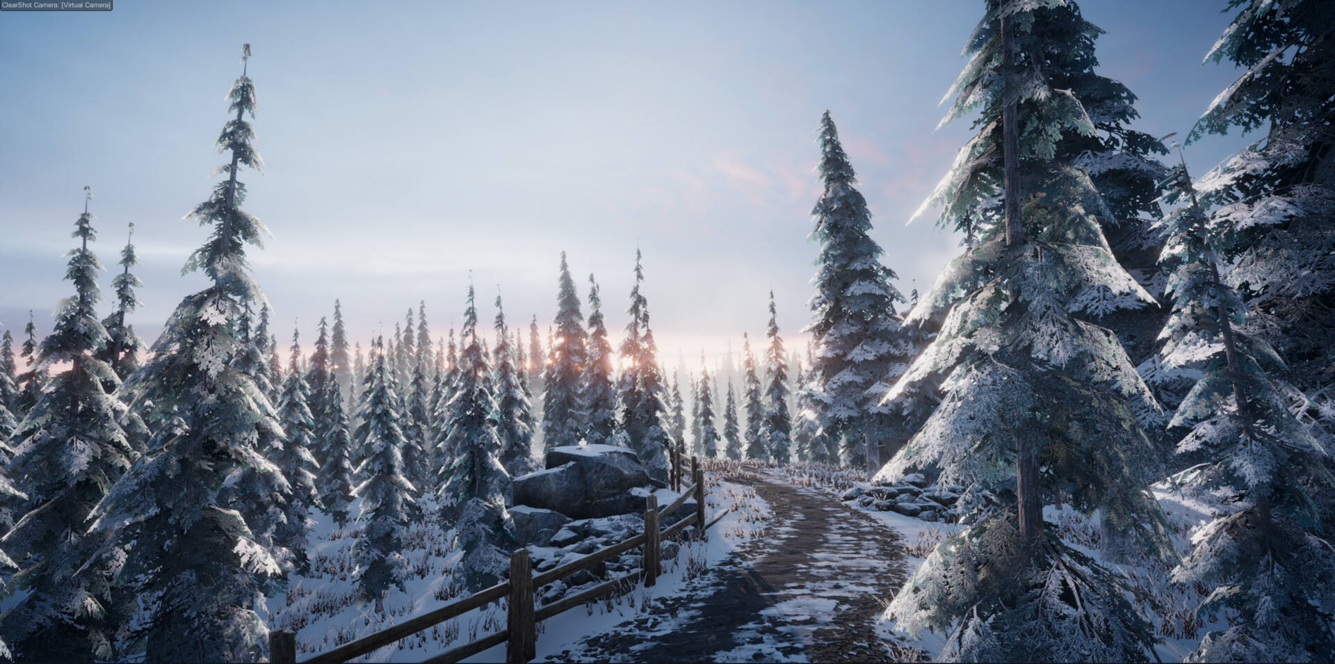 ArtStation - Preview snowy level created in Unity
