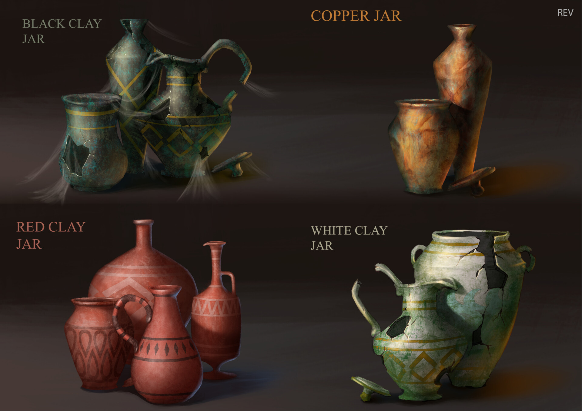 ArtStation - JAR (MEDIEVAL) PROPS CONCEPT DESIGN & PAINTING