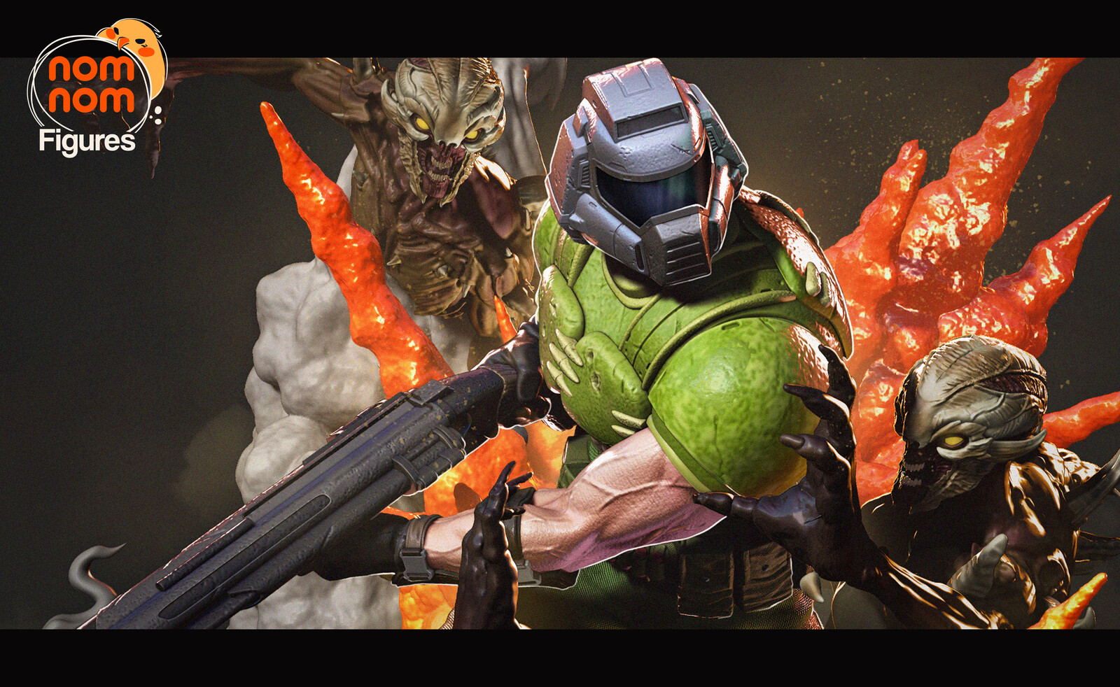 NomNom Figures - Doom Guy - Doom