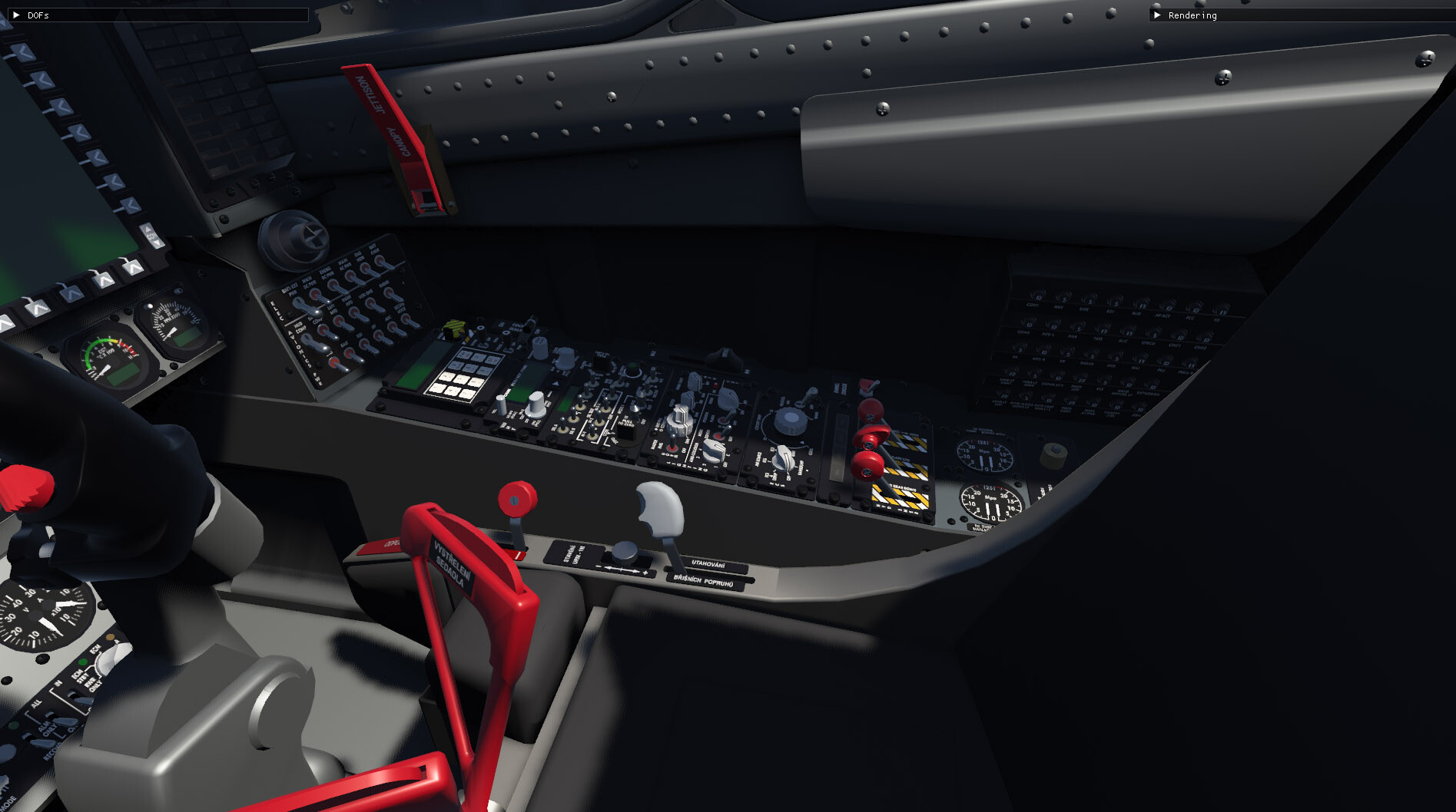 Michal Toula - Cockpit of L-159 ALCA for Virtual Reality simulator