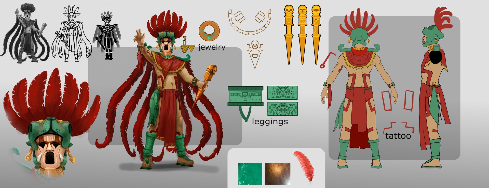 ArtStation - Aztec priest