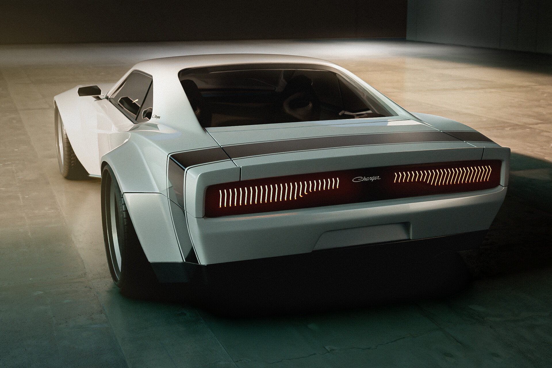 Justin Grant - 2030 Dodge Charger Concept - A Futuristic Muscle Car
