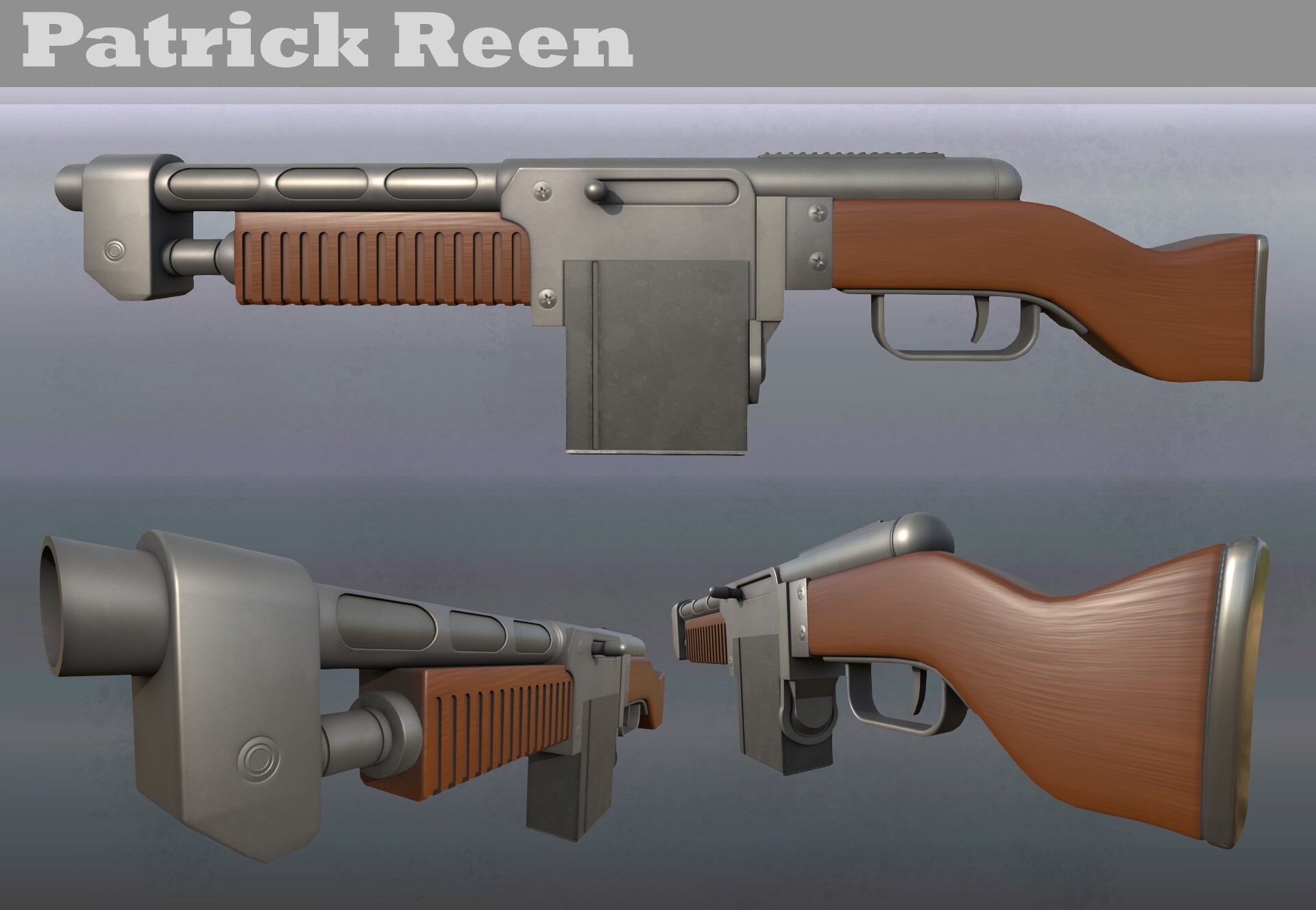 ArtStation - Stylized Shotgun