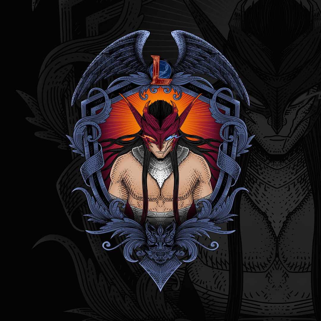 ArtStation - "YONE" League of Legends Fan Art in Engraving Style ...