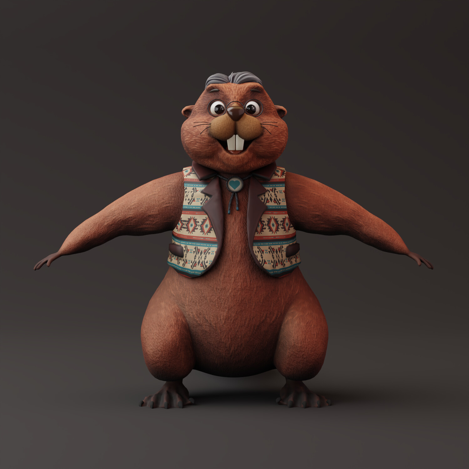 ArtStation - American style Beaver