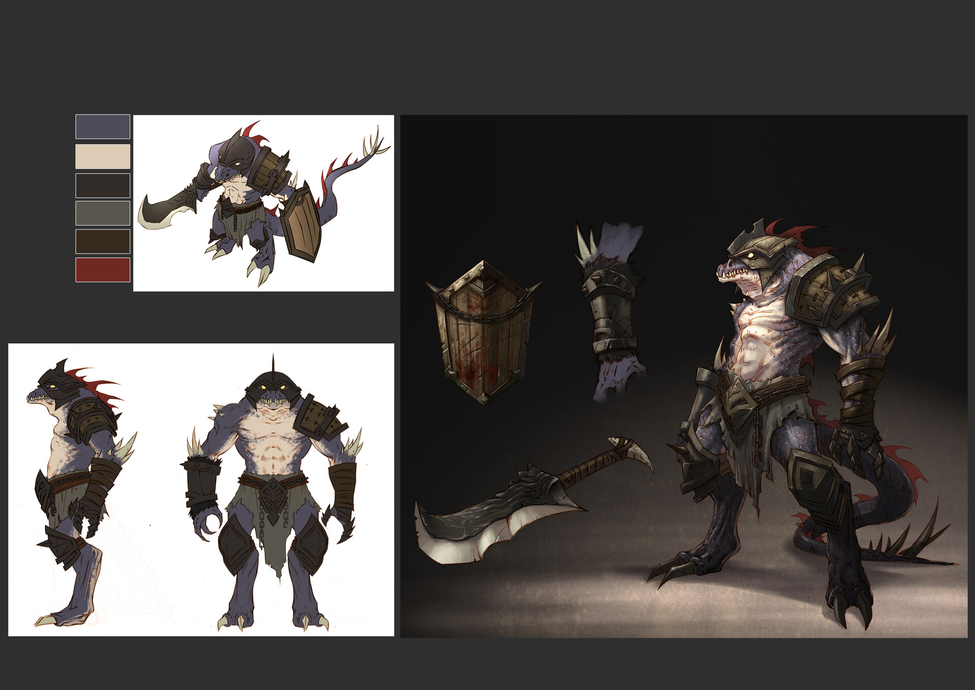ArtStation - Some game character designs discovered through archaeology.