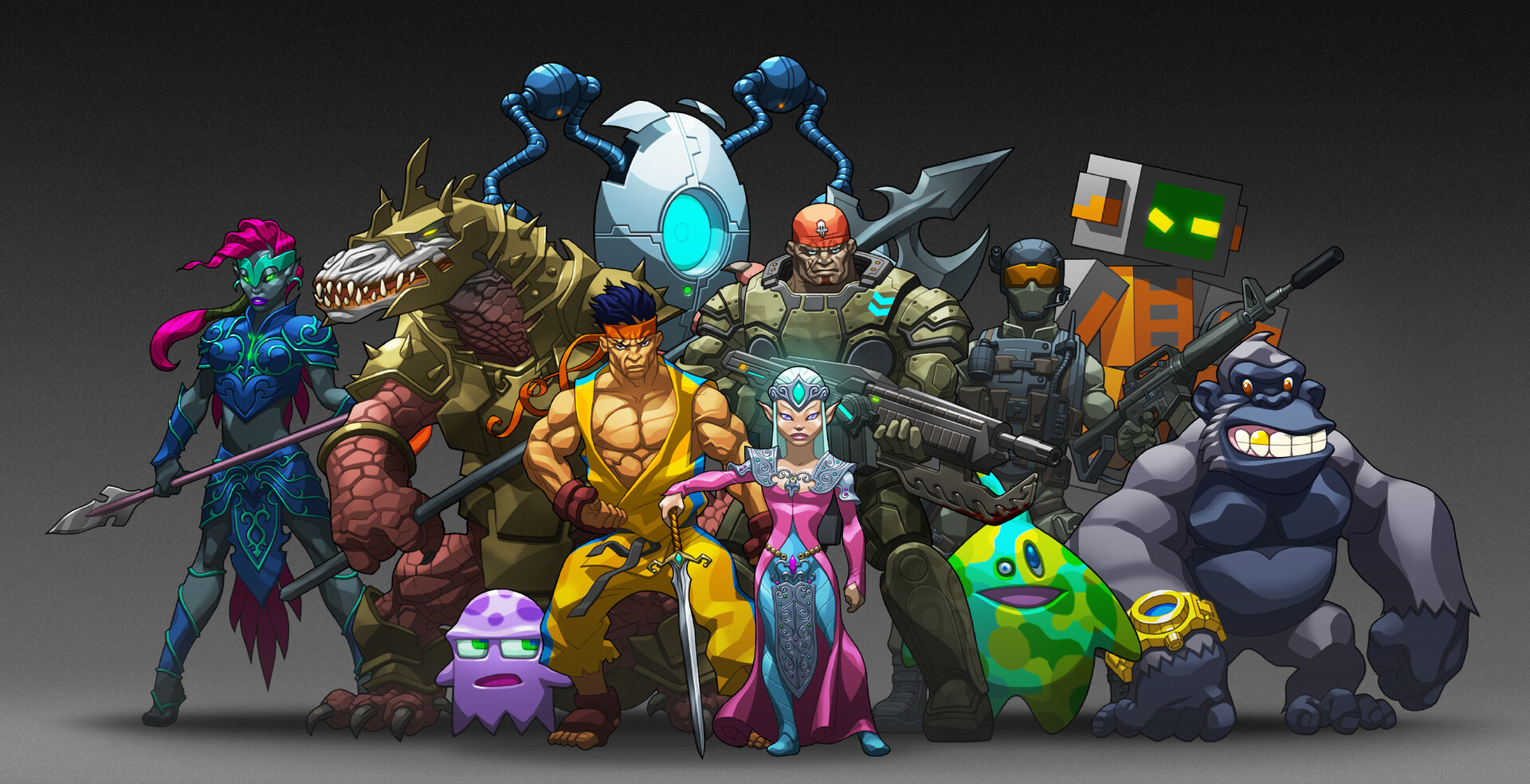 ArtStation - Classic game characters - compilation