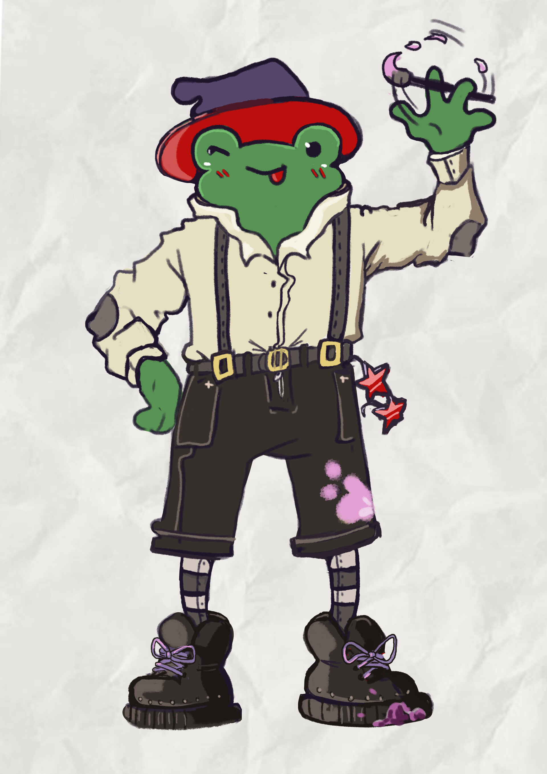 ArtStation - Fantasy convention mascot "Stach"