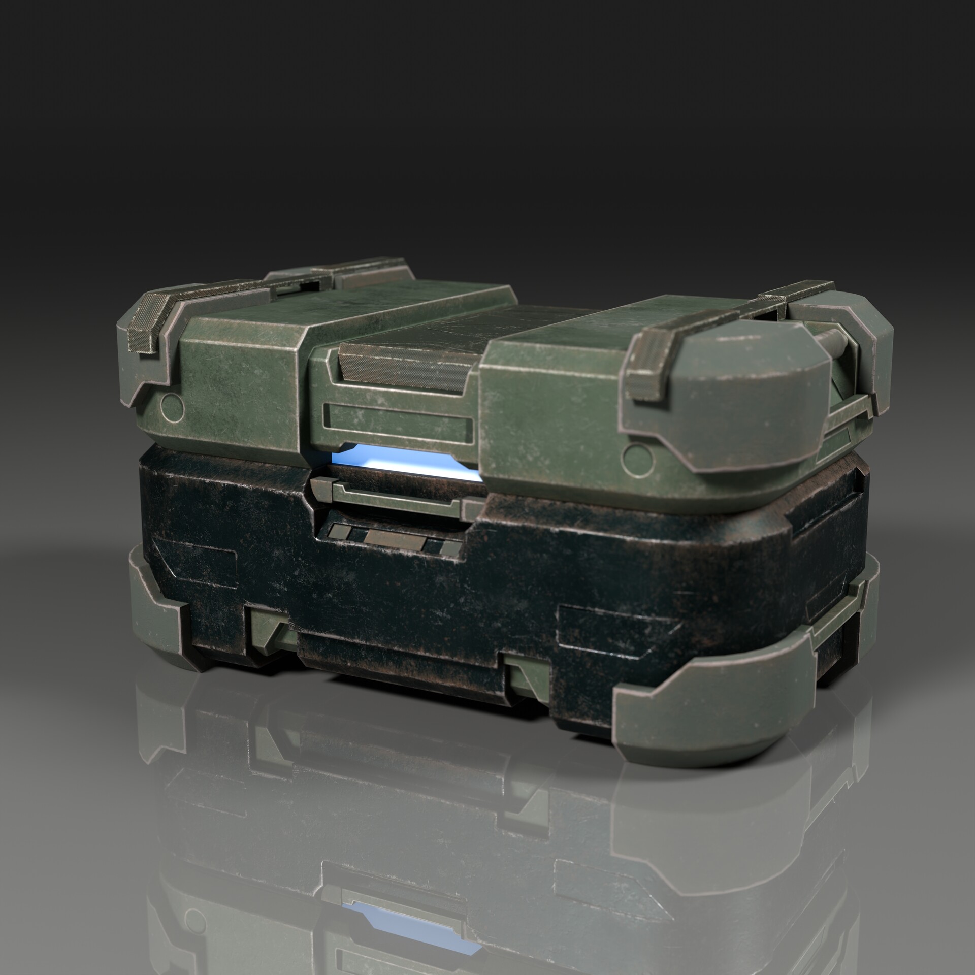 ArtStation - Green military case