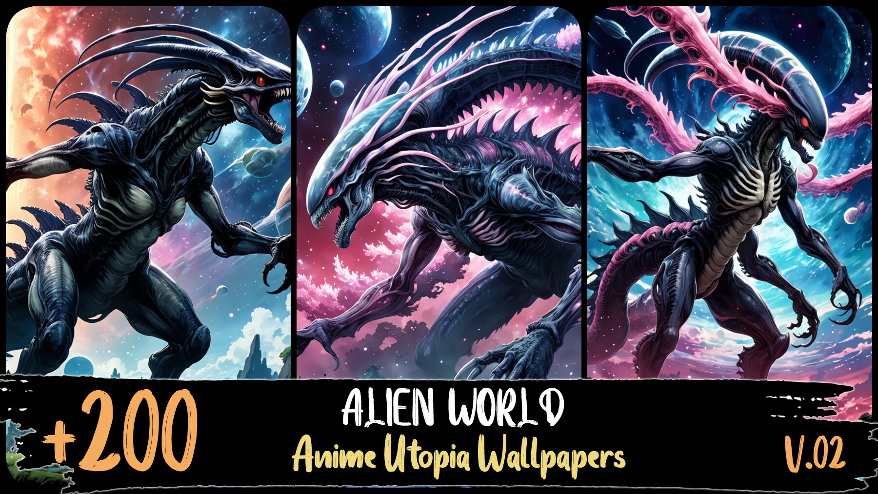 JirenArt - +200 Alien World | Anime Utopia Wallpapers Vol.02