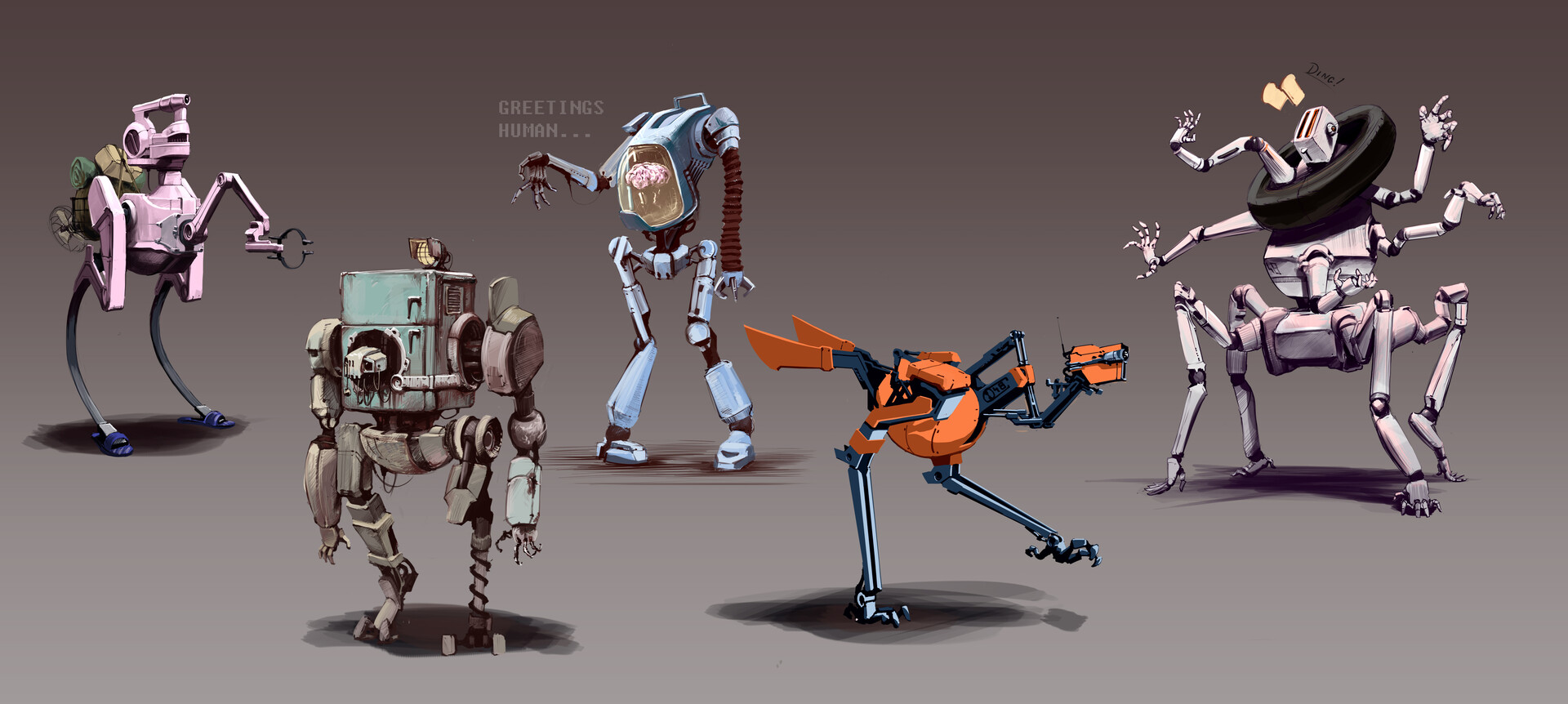 ArtStation - Trash bot 3d model