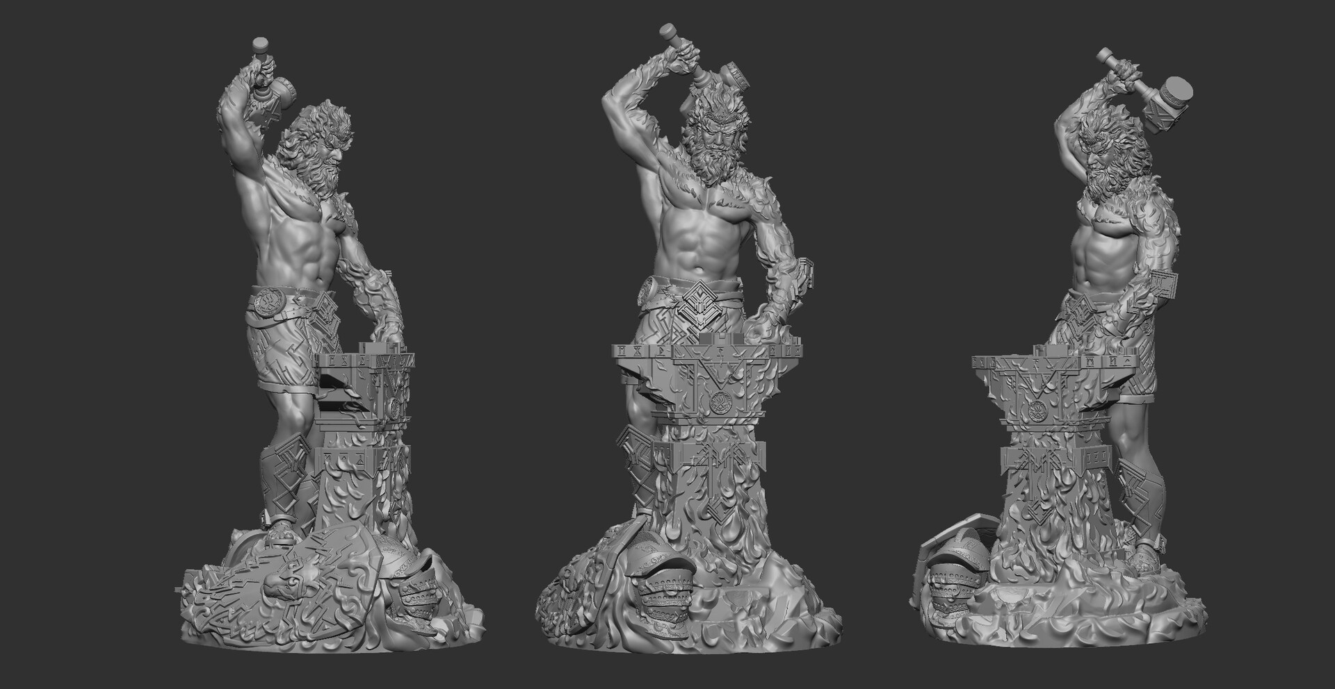 Winton Afric - Ingrimm The Blacksmith Sculpture