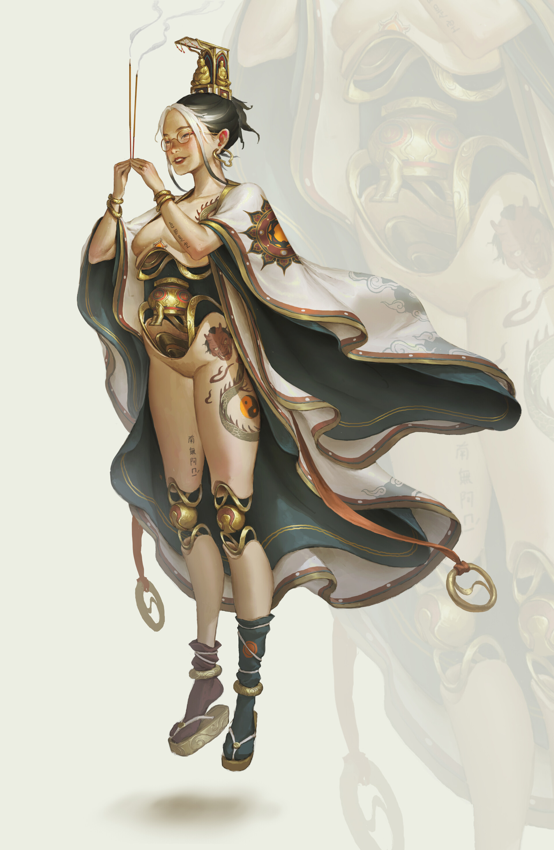 yuan chang - Incense burner girl