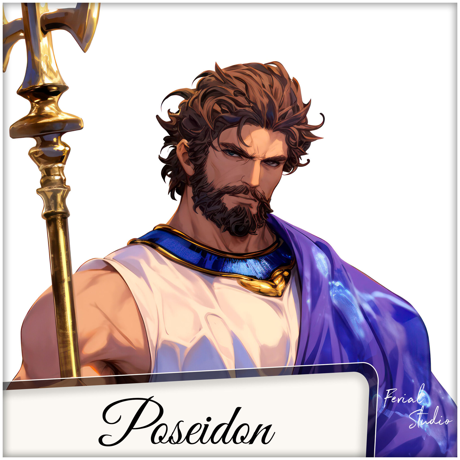 Ferial Studio - 🔹220 Poseidon - Anime Character Reference Image Pack v ...