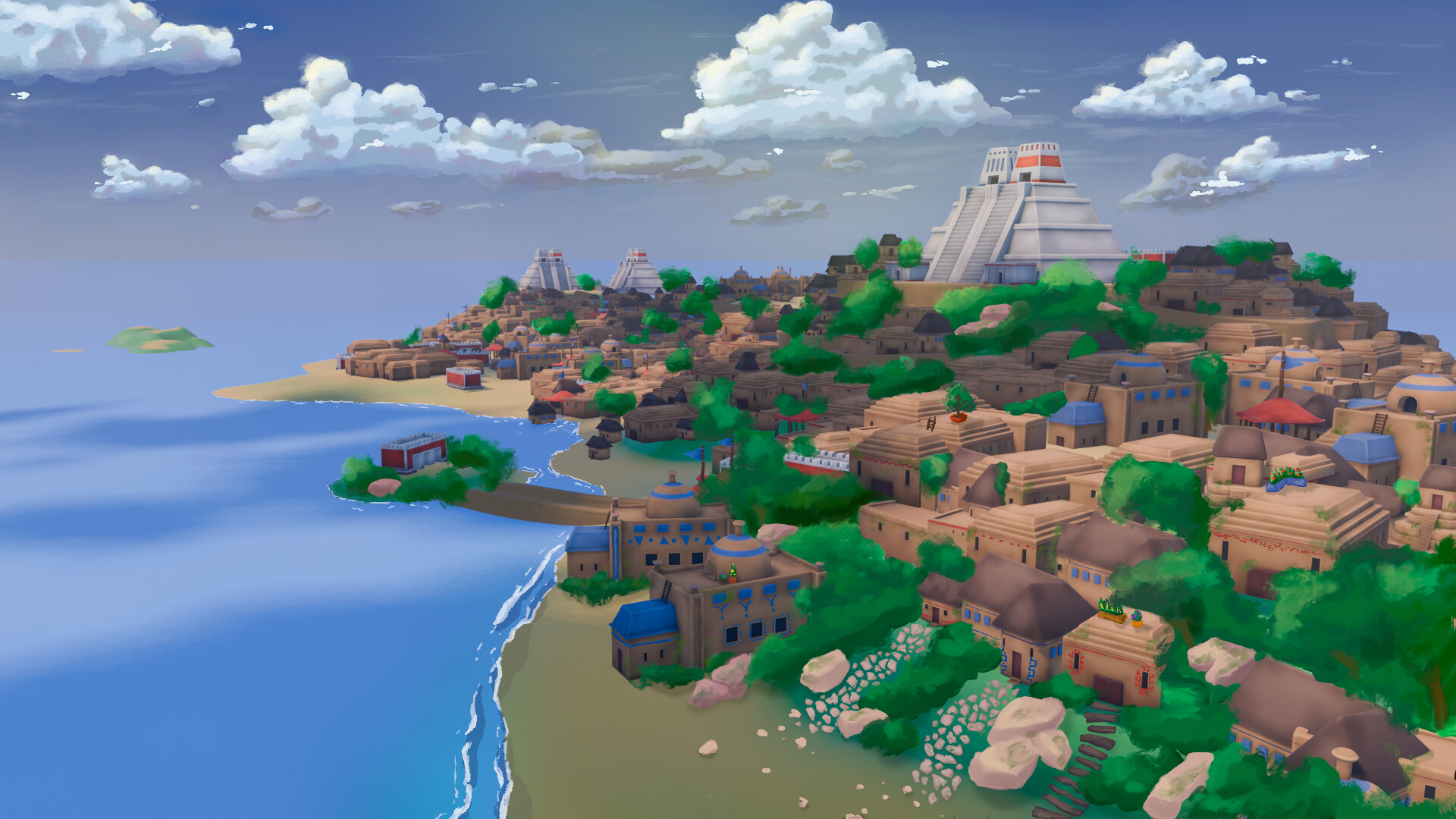 ArtStation - Stylized City