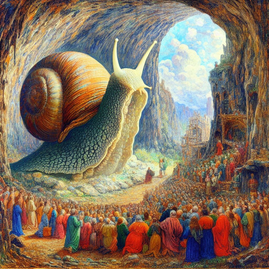 ArtStation - jesus would be much cooler if he was a giant snail(and ...