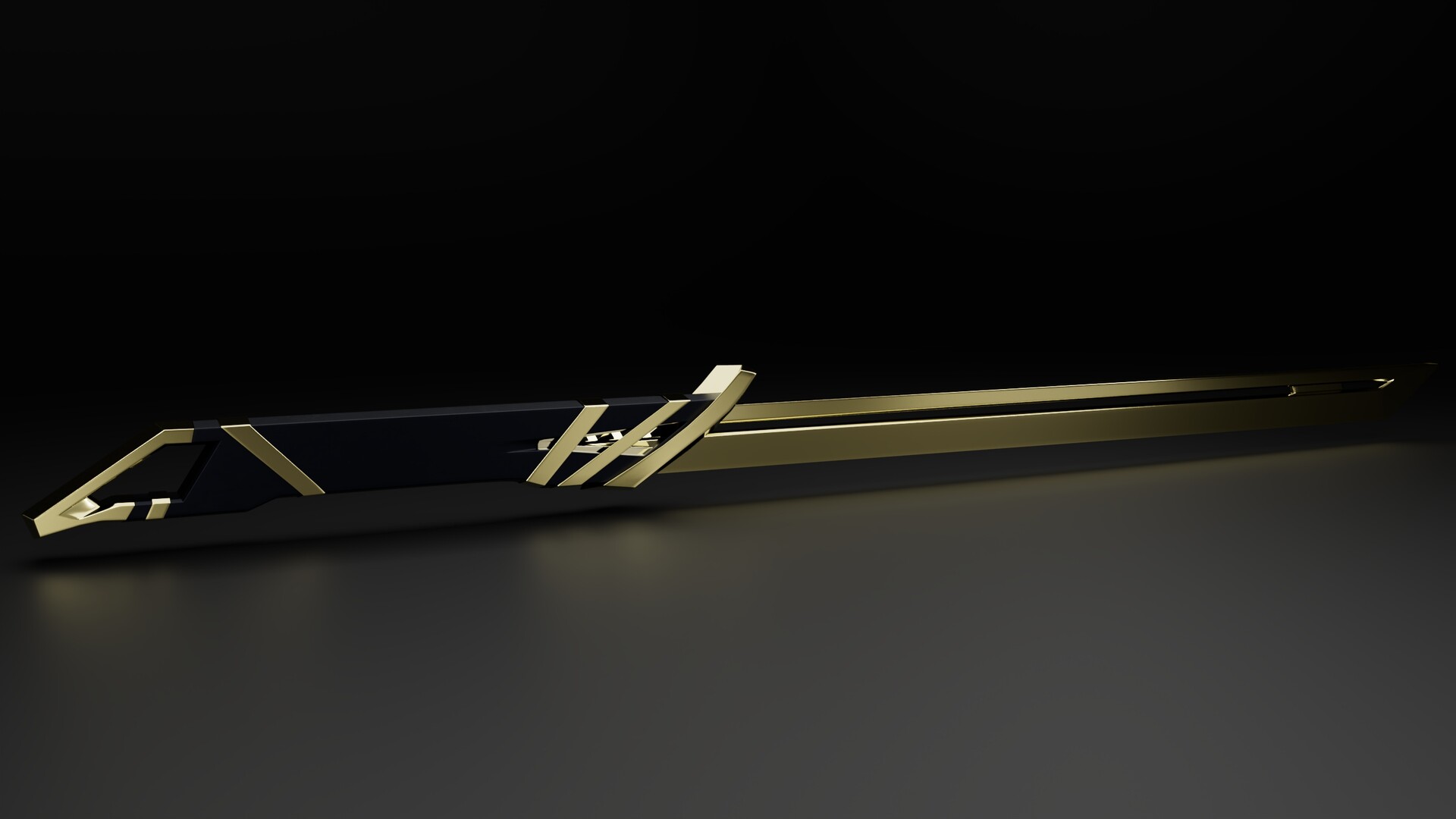 ArtStation - Gold Plated Katana