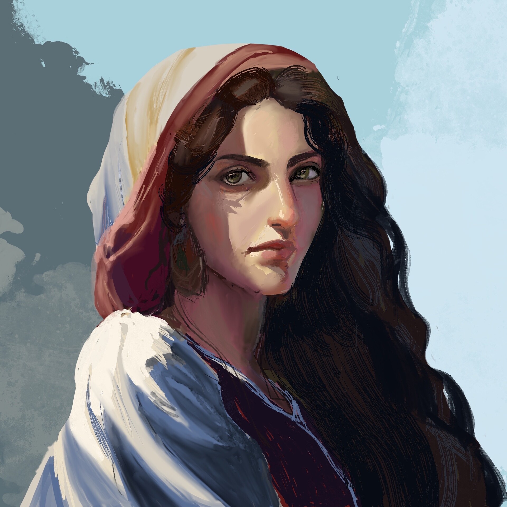 ArtStation - Palestinian lady