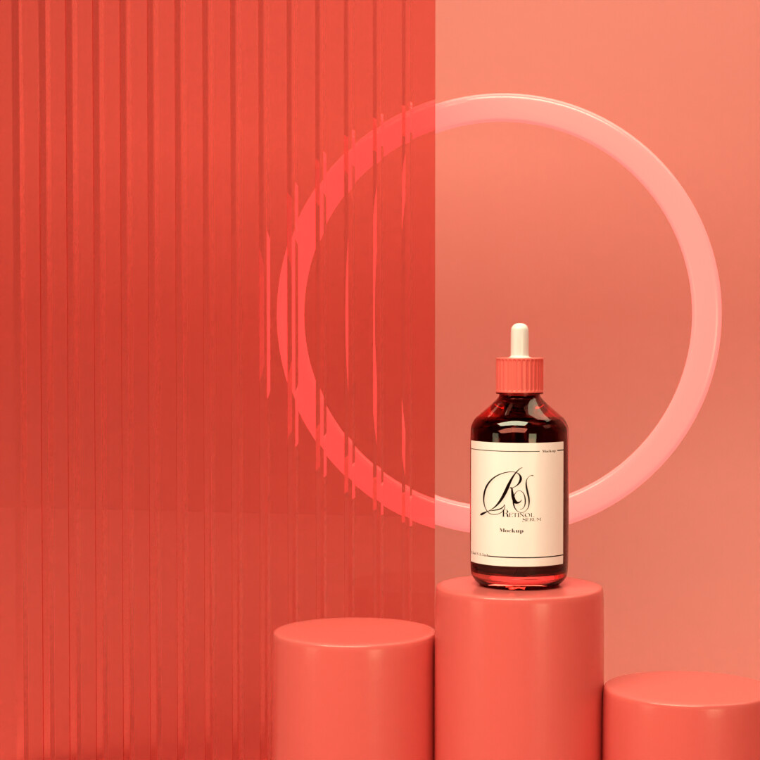 ArtStation - Mockup Retinol bottle