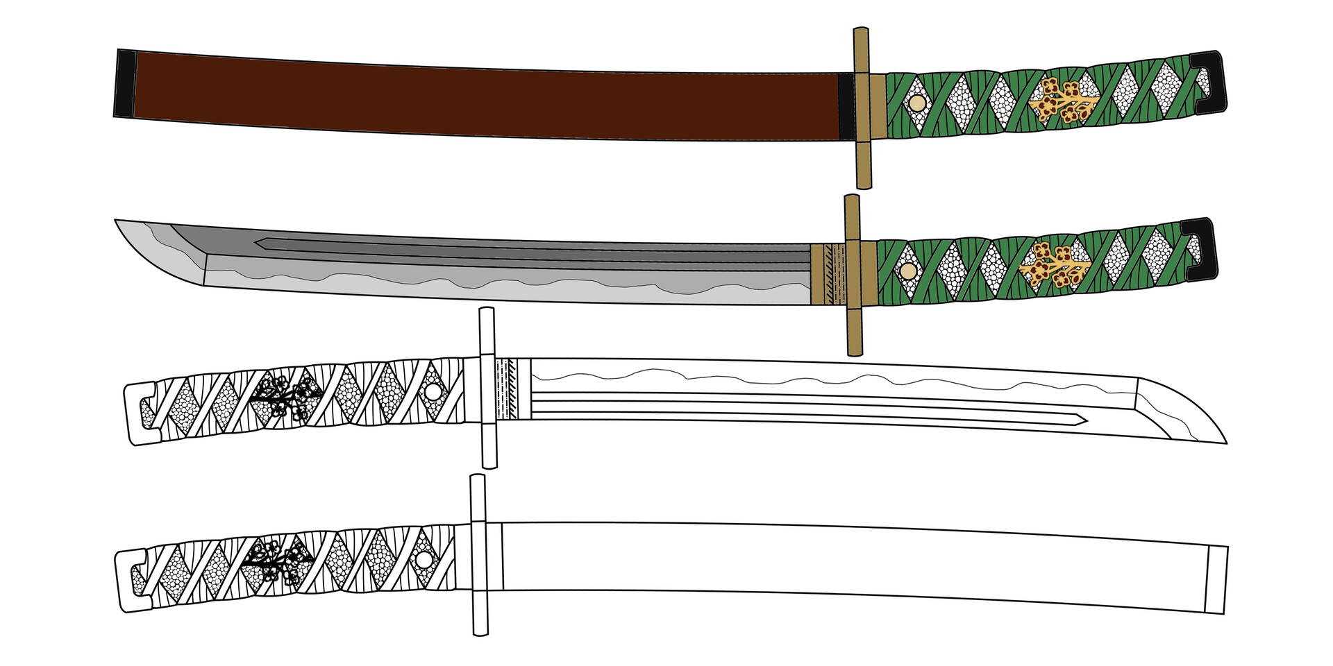 ArtStation - Wakizashi / Short Katana