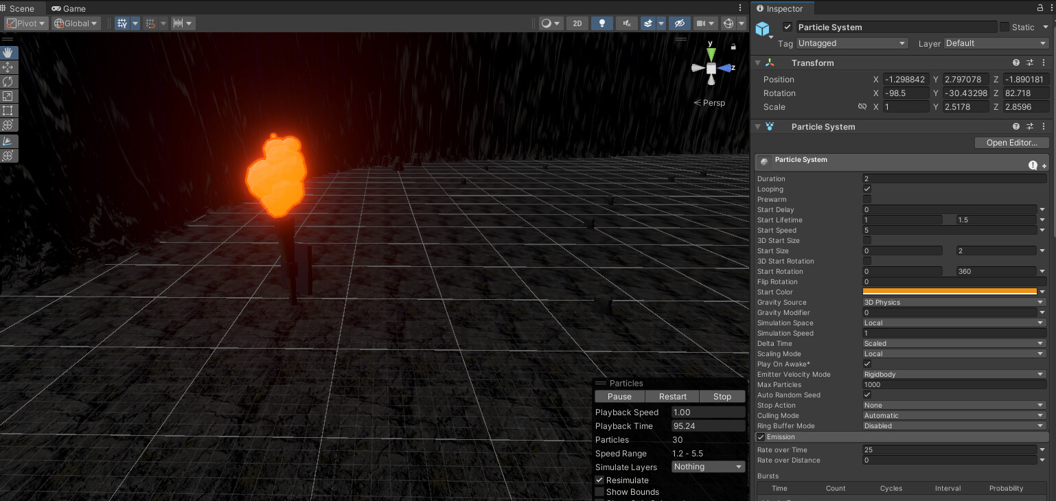 ArtStation - Low Poly Fire Particle System
