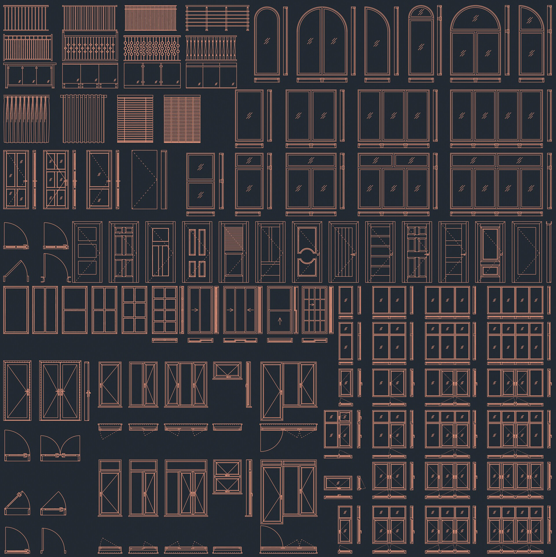 ShaderMan - AutoCAD Dynamic Blocks File (+1700)