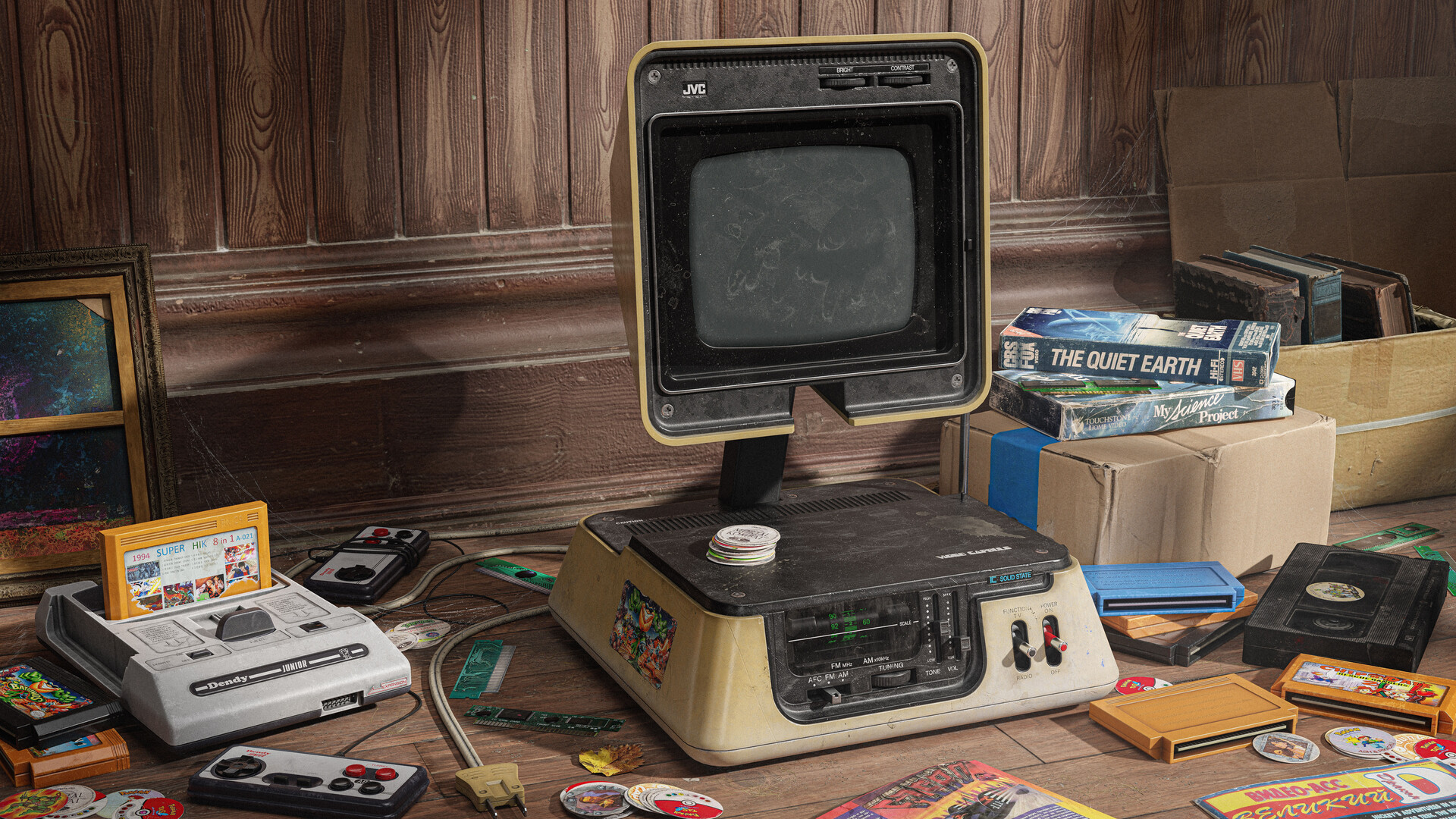 ArtStation - JVC 3100R - Video Capsule TV/Radio