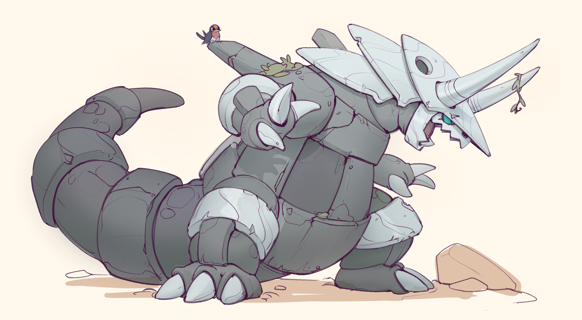 mega aggron art