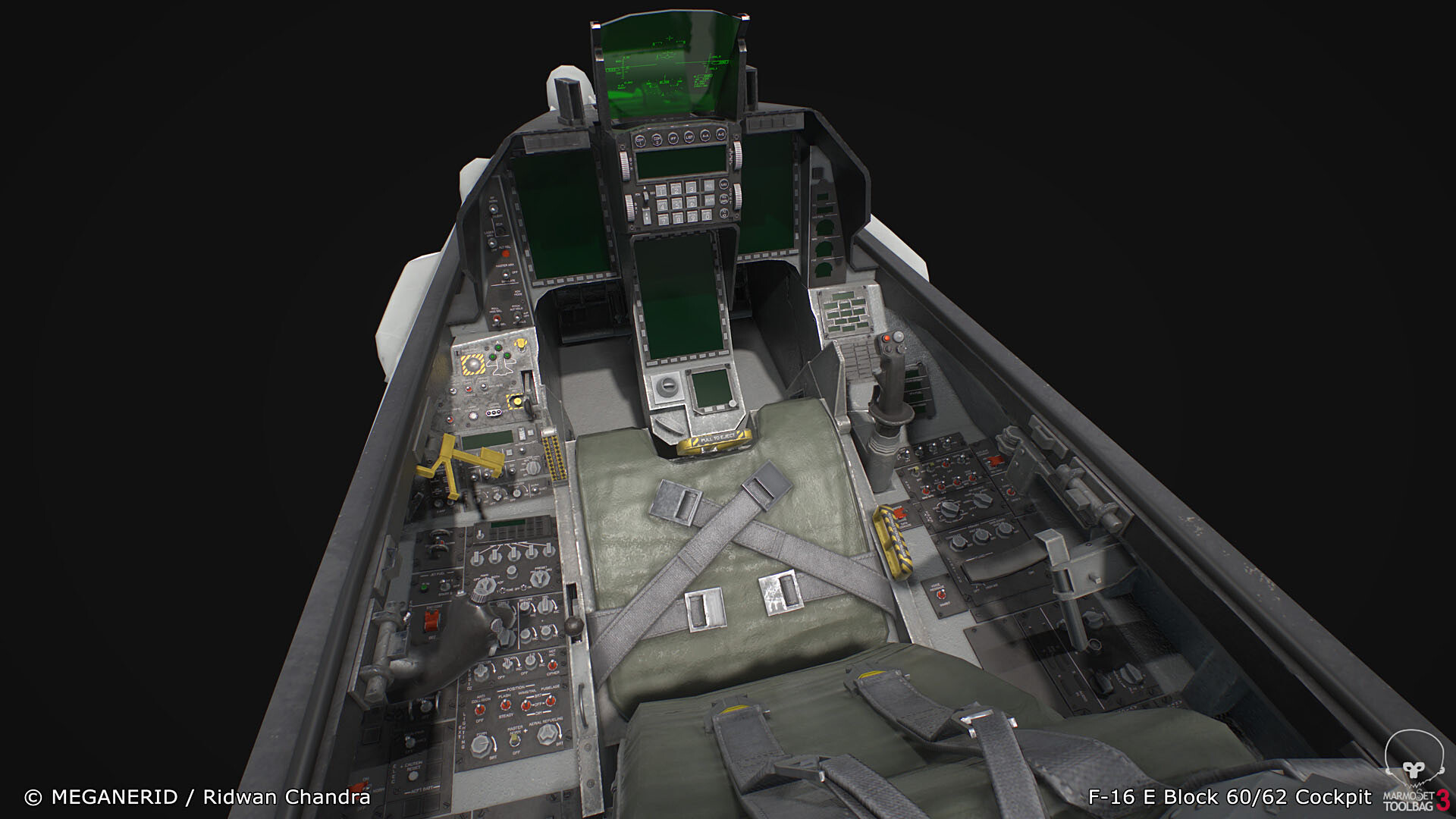 Ridwan Chandra - MeganeRid - F-16 E Block 60/62 Cockpit