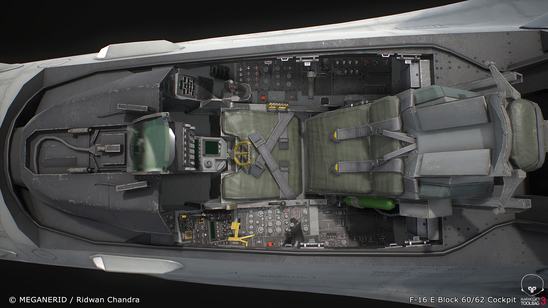 Ridwan Chandra - MeganeRid - F-16 E Block 60/62 Cockpit