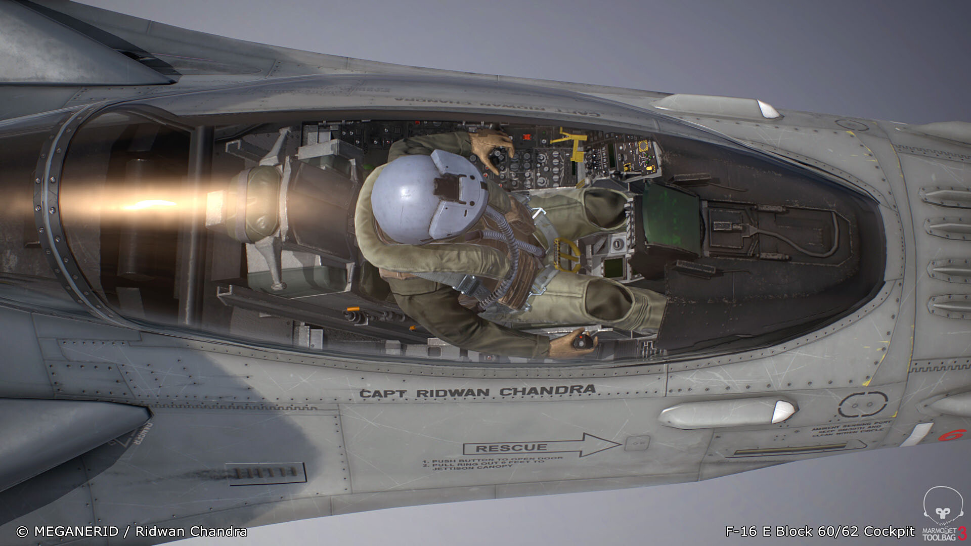 Ridwan Chandra - MeganeRid - F-16 E Block 60/62 Cockpit