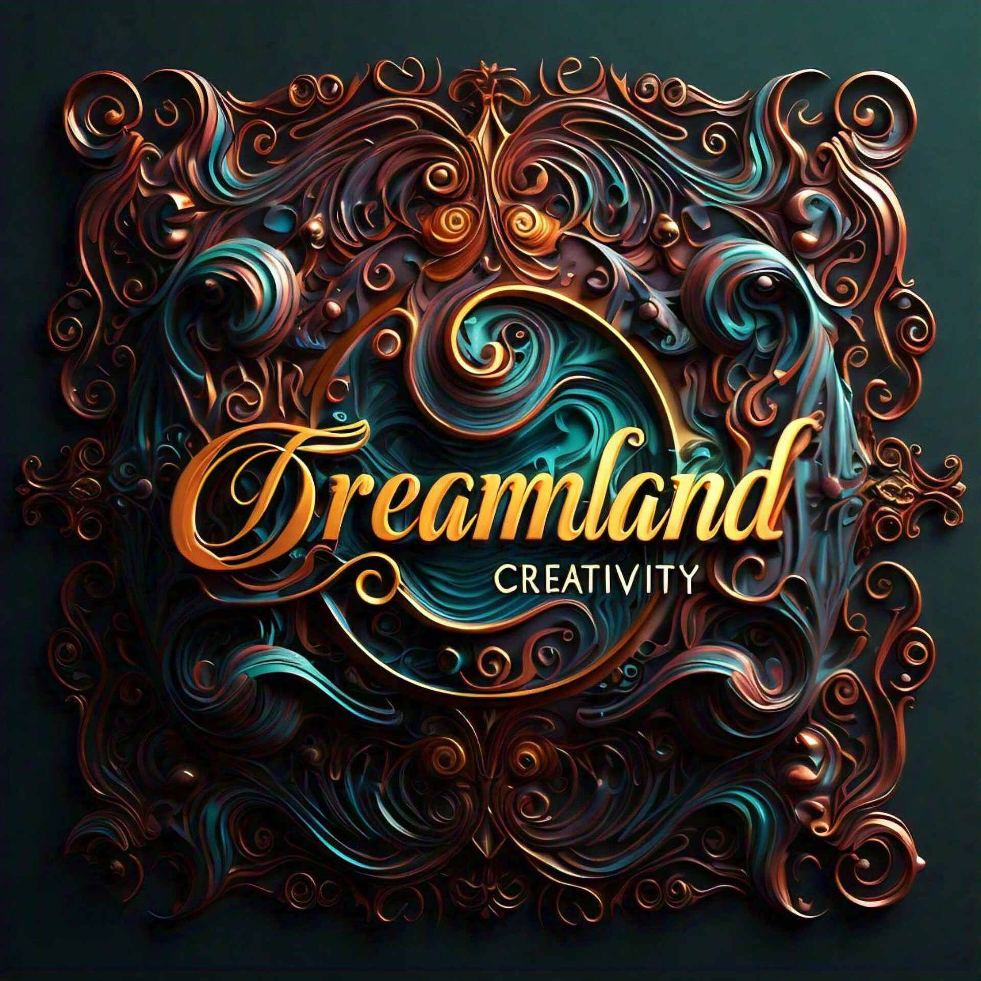 ArtStation - 3d Logo design "Dreamland Creativity"