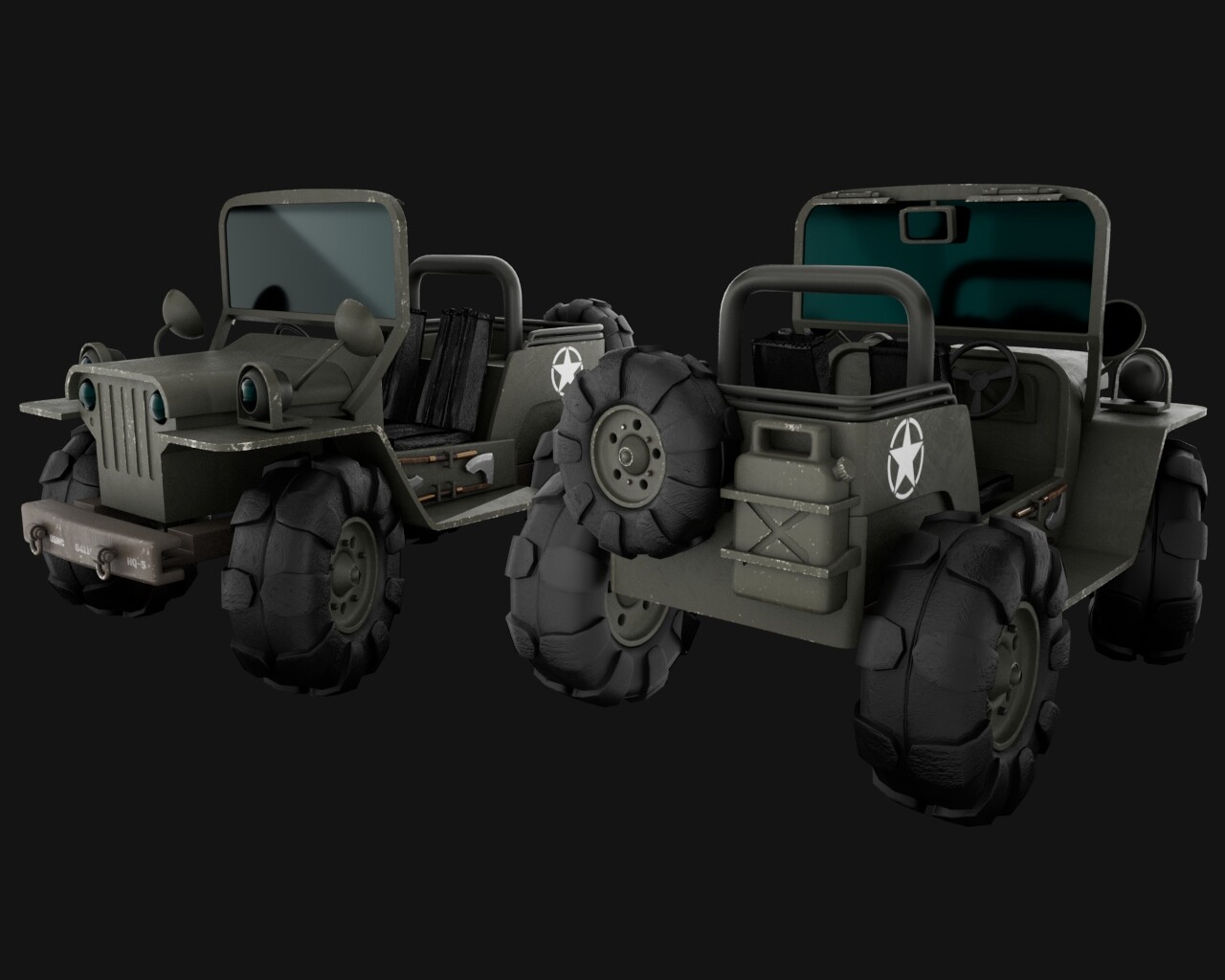 ArtStation - Military Zeep 3d Model