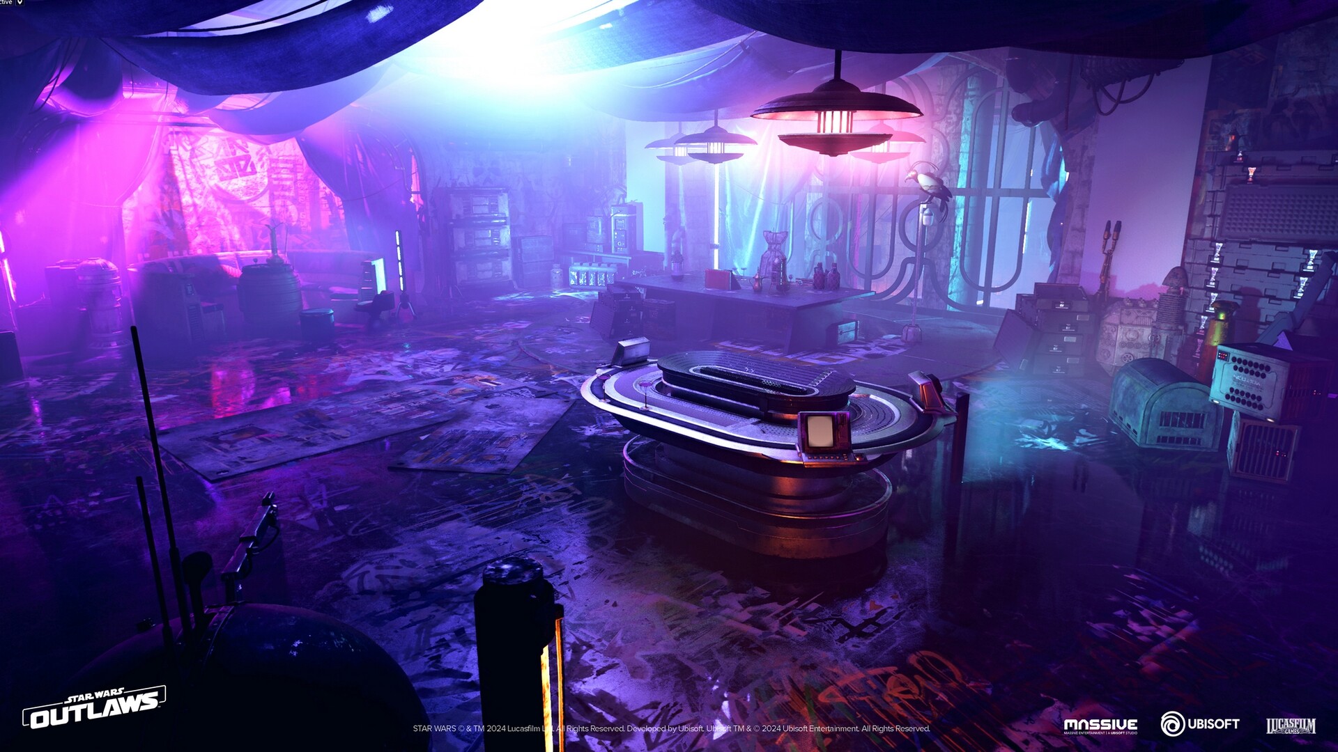 David Alvarez Portfolio - Star Wars Outlaws /// Tarsus club office