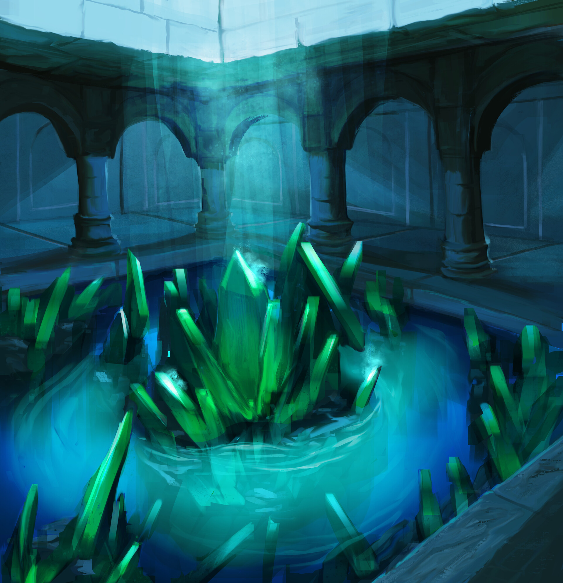 ArtStation - Crystals farm level 2