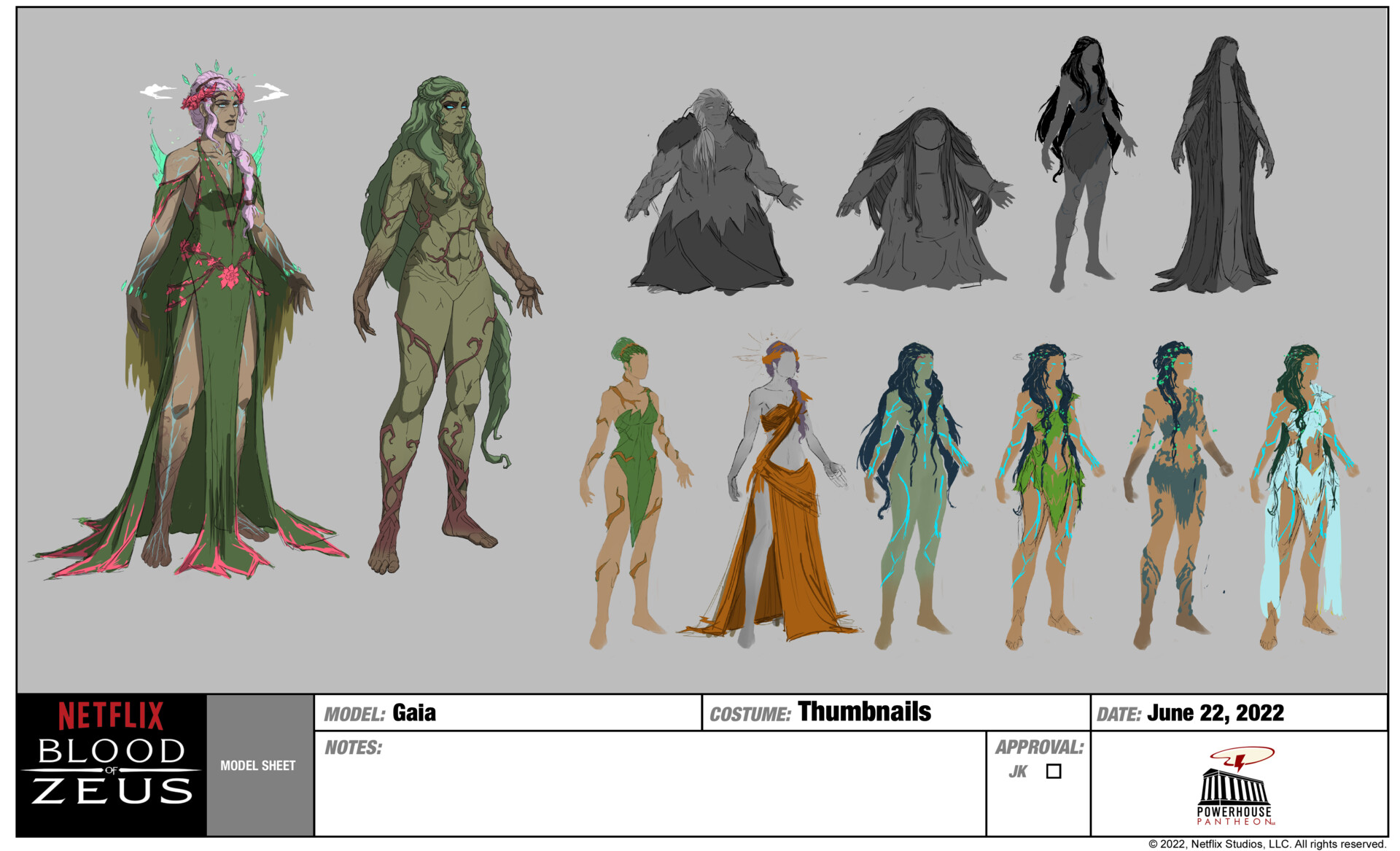 Steven-Wayne Ellison - Blood of Zeus Season 2: Unused Gaia Concepts