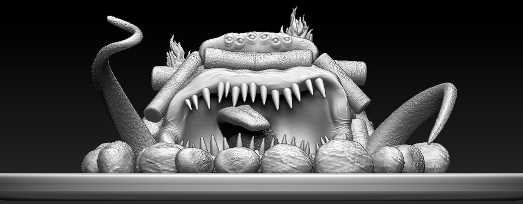 ArtStation - Firepit Mimic-Dungeon Smithee miniature