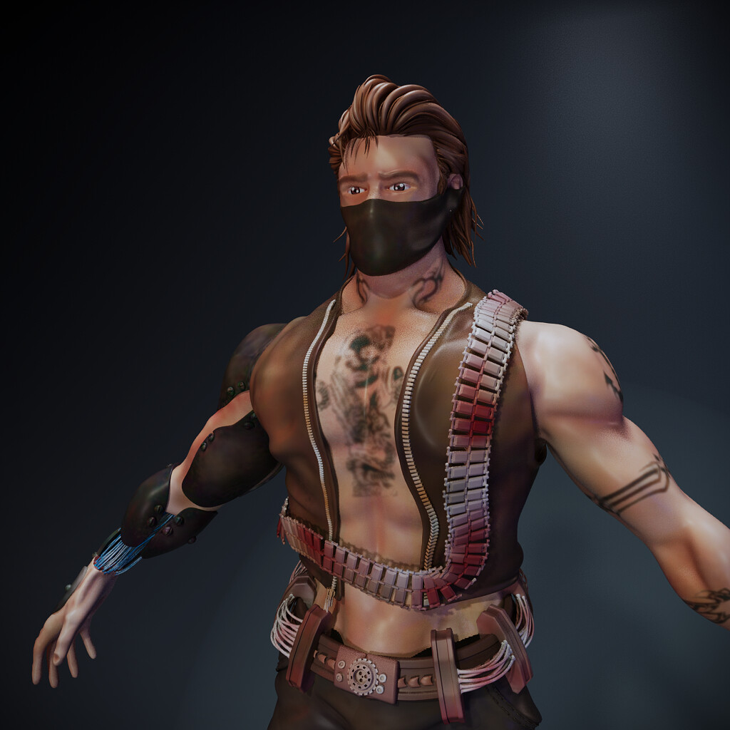 ArtStation - ZANE : THE DEMON FROM WEST (sculpting in dynamesh)