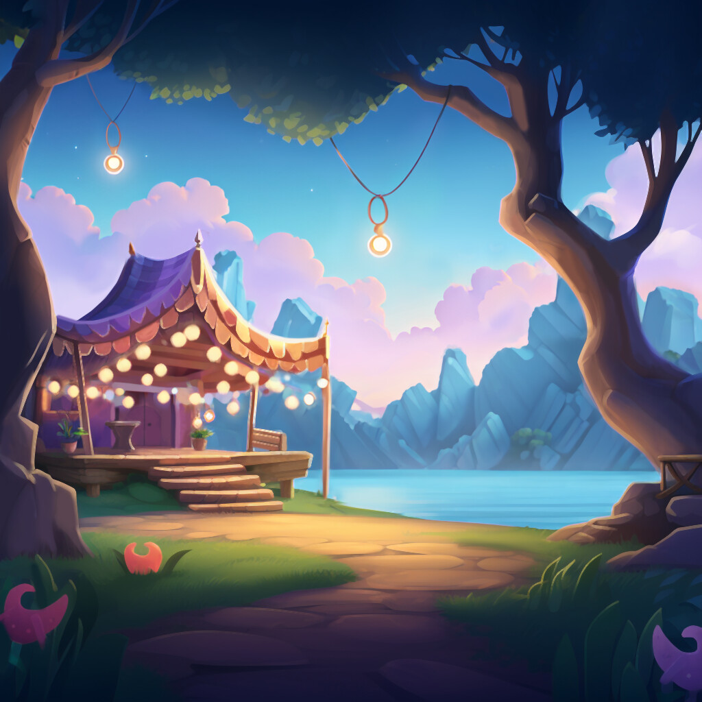 Julia Galieva - The fairy tale, background for the game