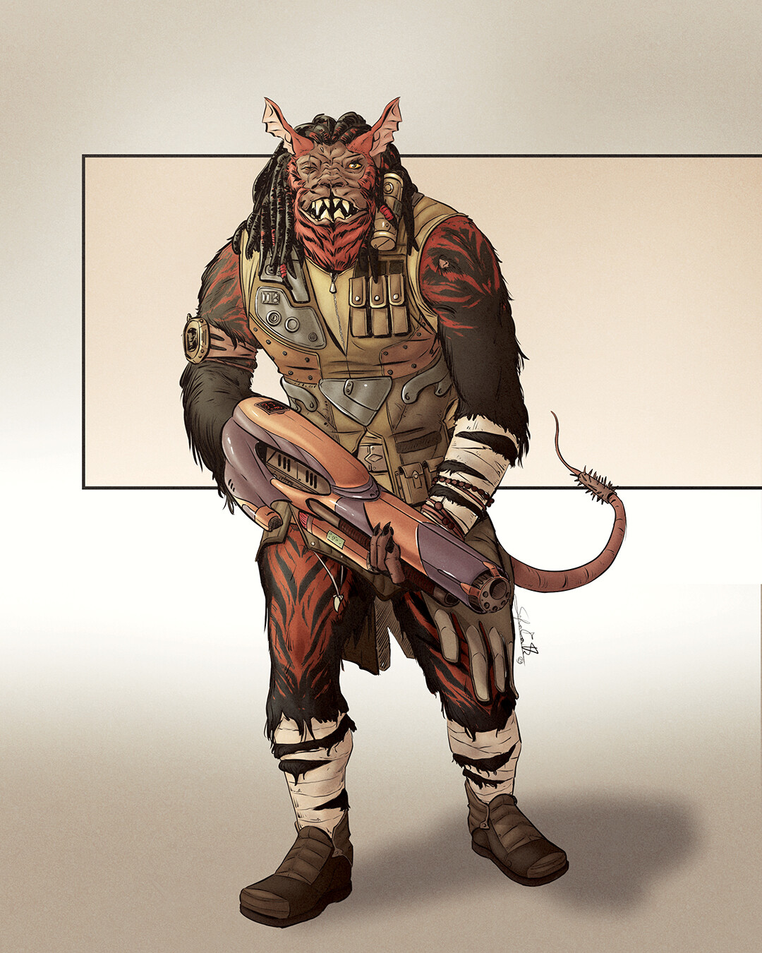 ArtStation - Kzin mercenary