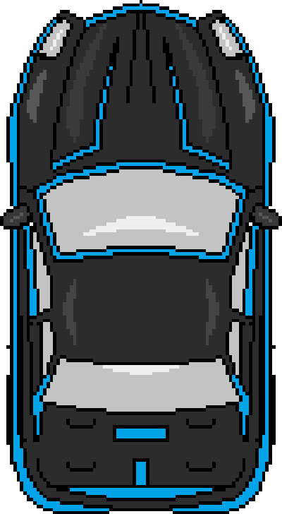 ArtStation - 2D Car game sprite created with Ms Paint