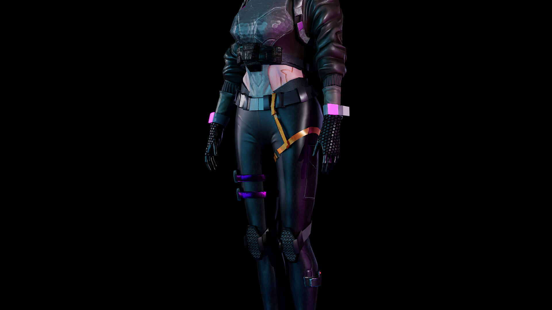 ArtStation - FUTURE PUNK STYLE MID CHARACTER