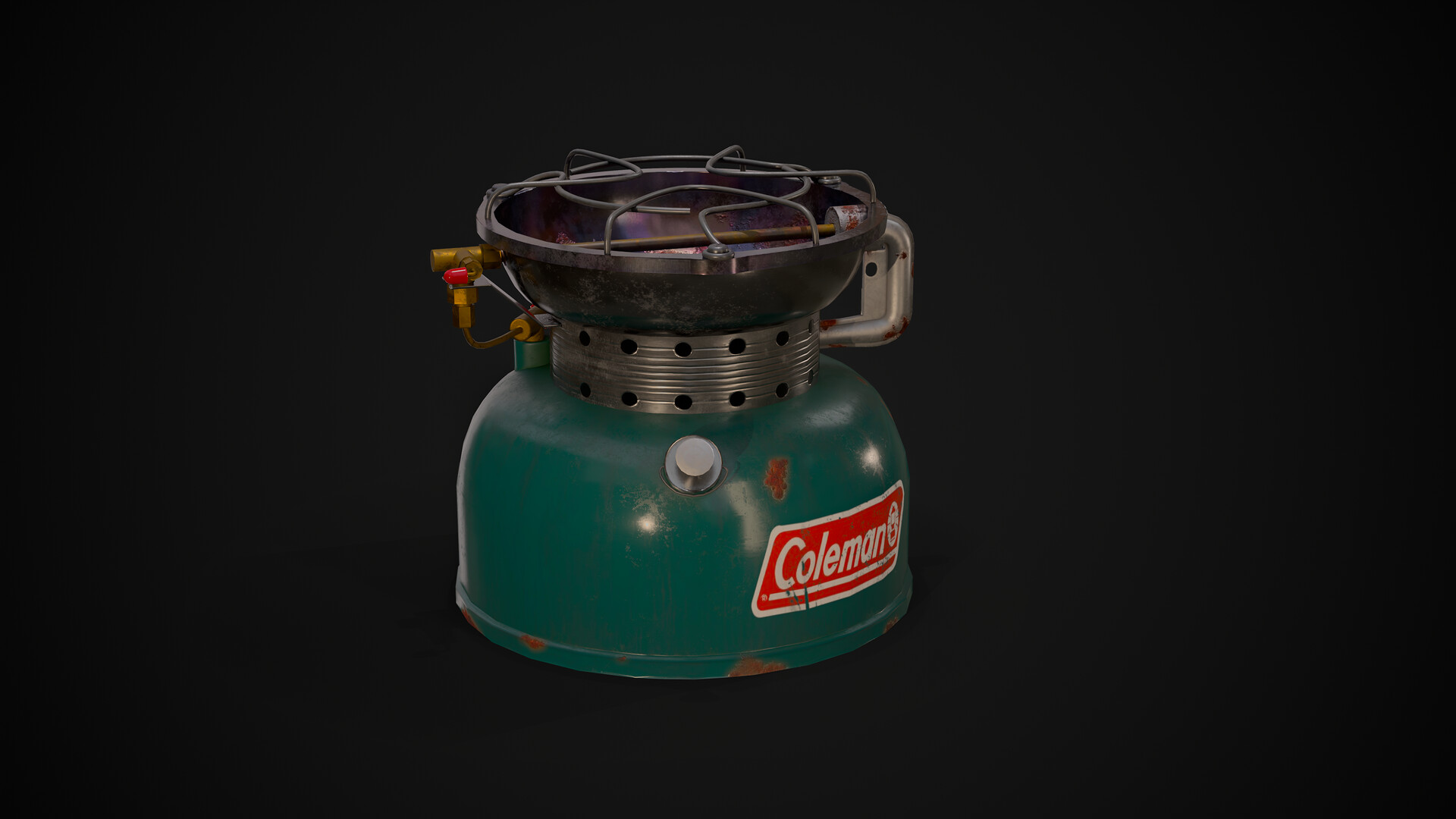 ArtStation - Old scout stove Coleman