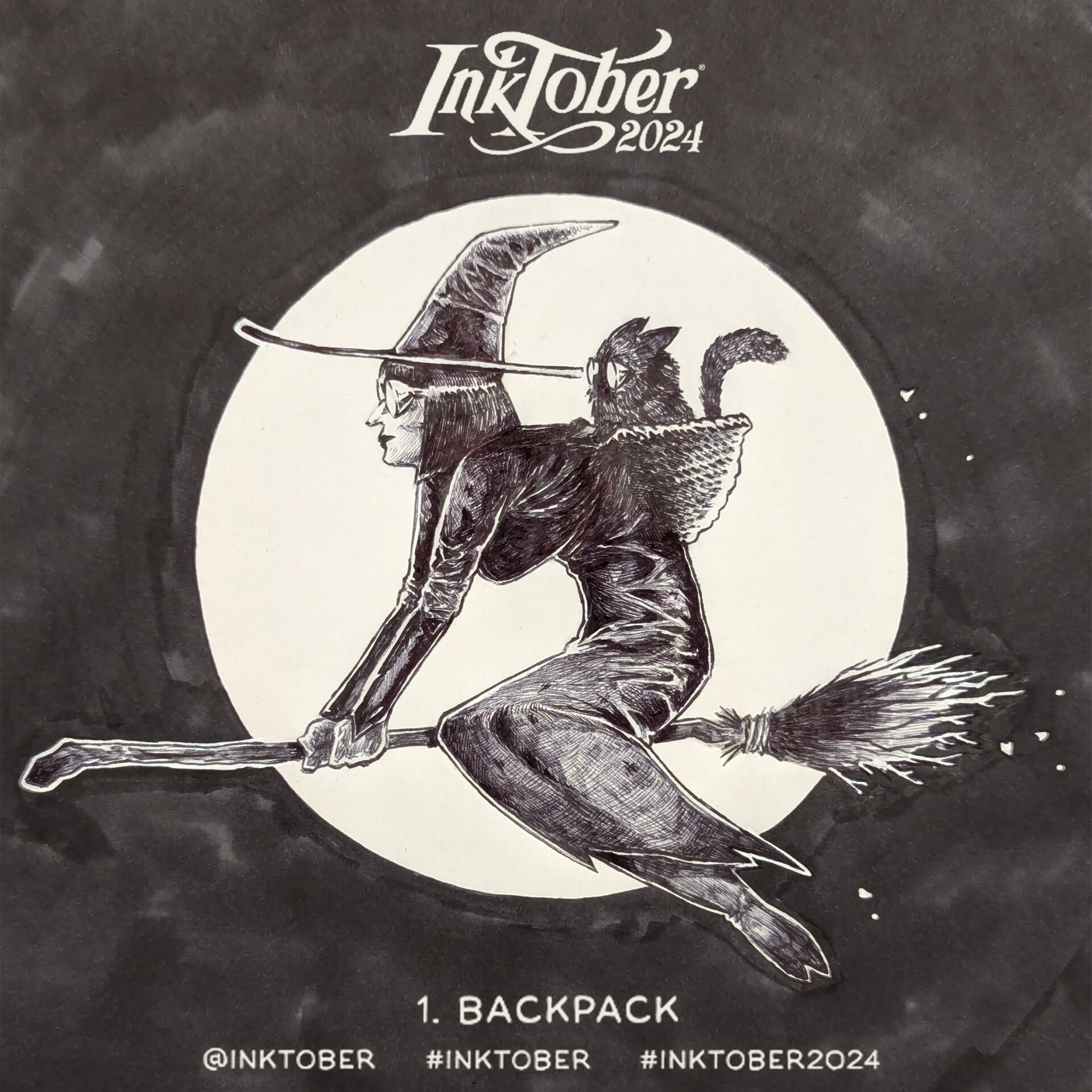 ArtStation - Inktober 2024 - Day 01 - Backpack