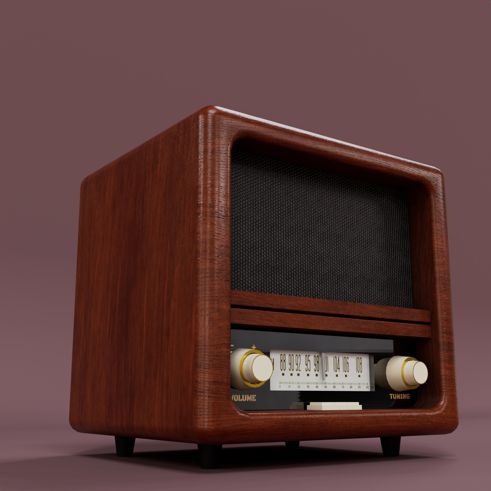 ArtStation - Vintage Radio (Game Ready Prop)