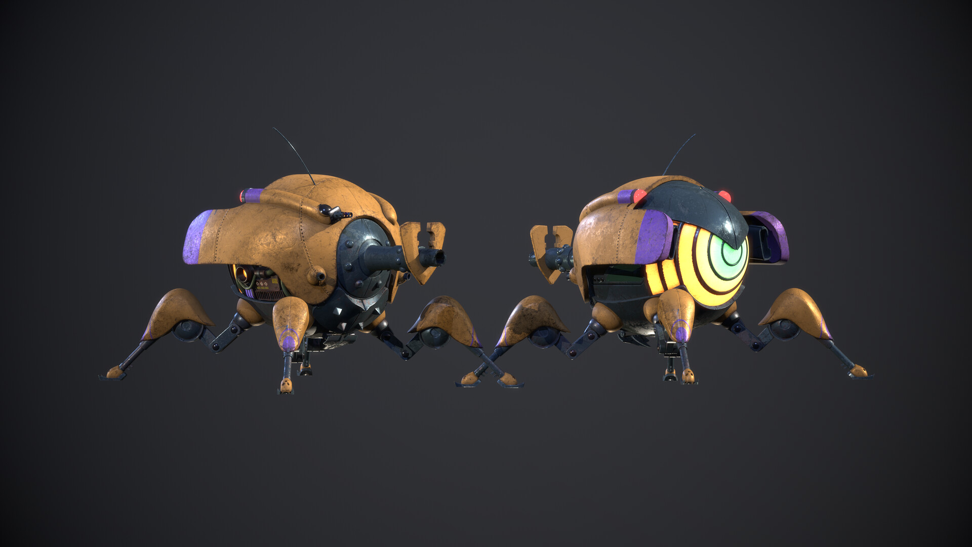 ArtStation - High-Poly Beetle Mech