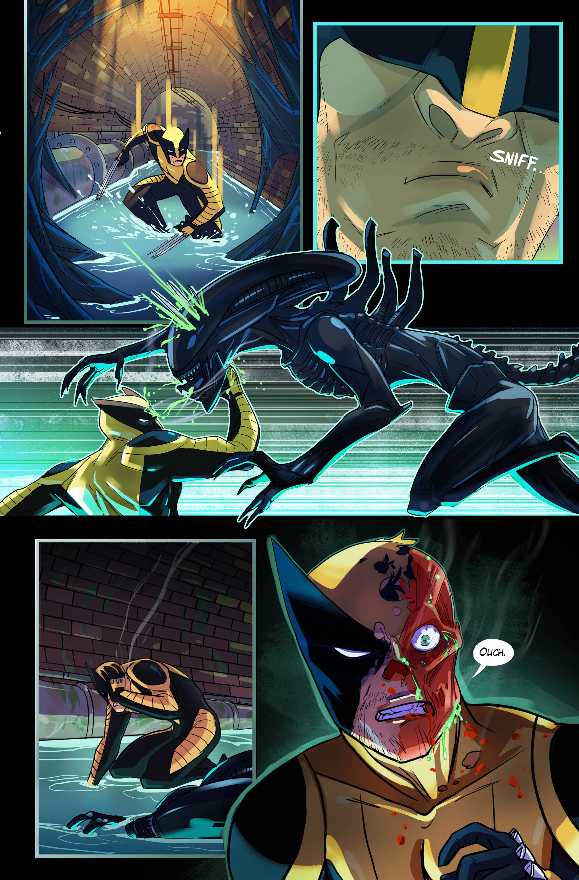 Megan Huang - Wolverine vs Xenomorphs sequentials