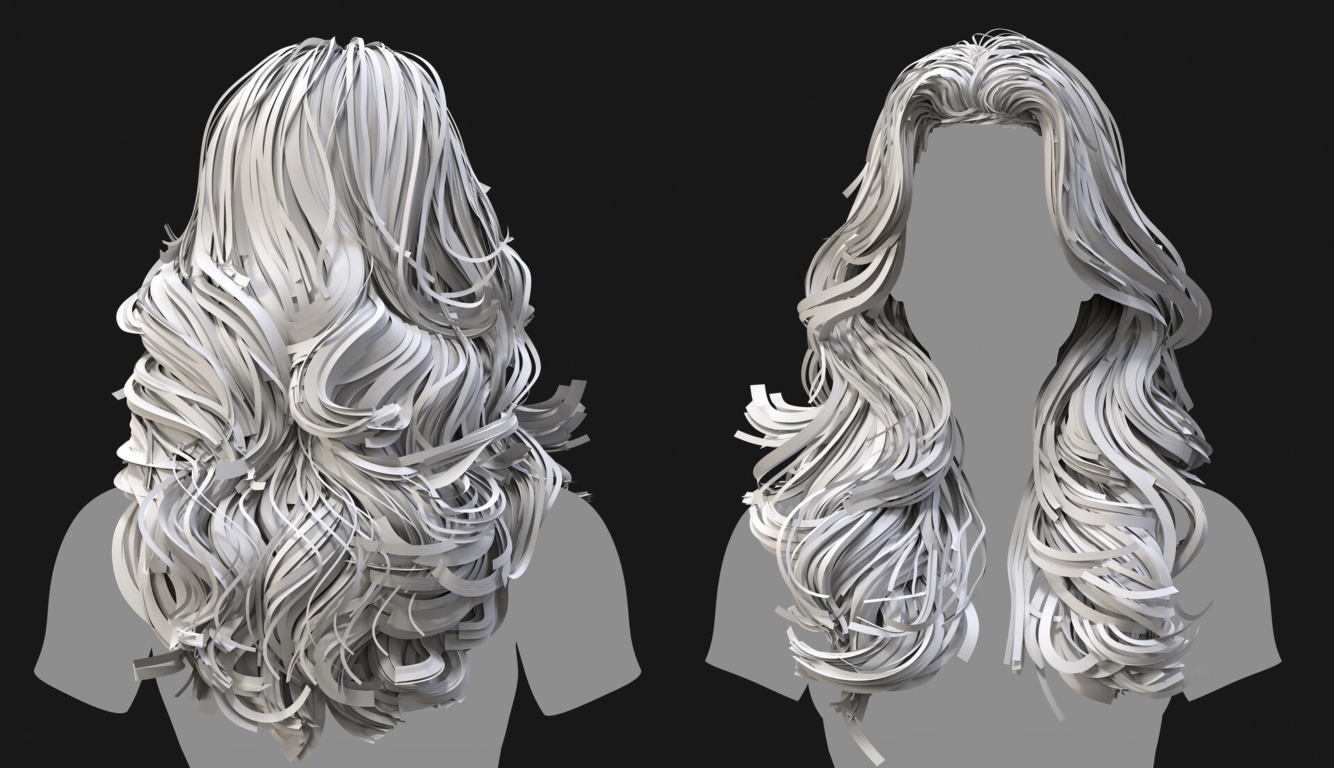 Two Fingers Studio - Real Time | Hair Card (Female 03)