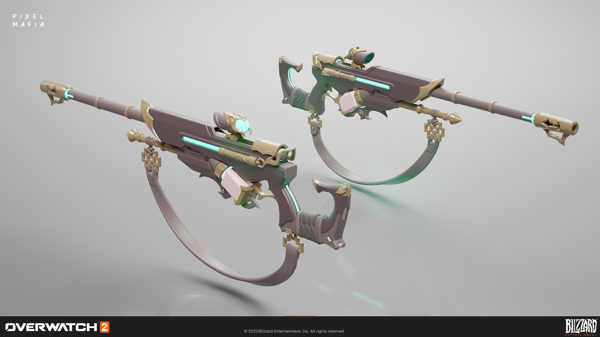 PIXEL MAFIA - OVERWATCH 2 - Ana Oni Weapons