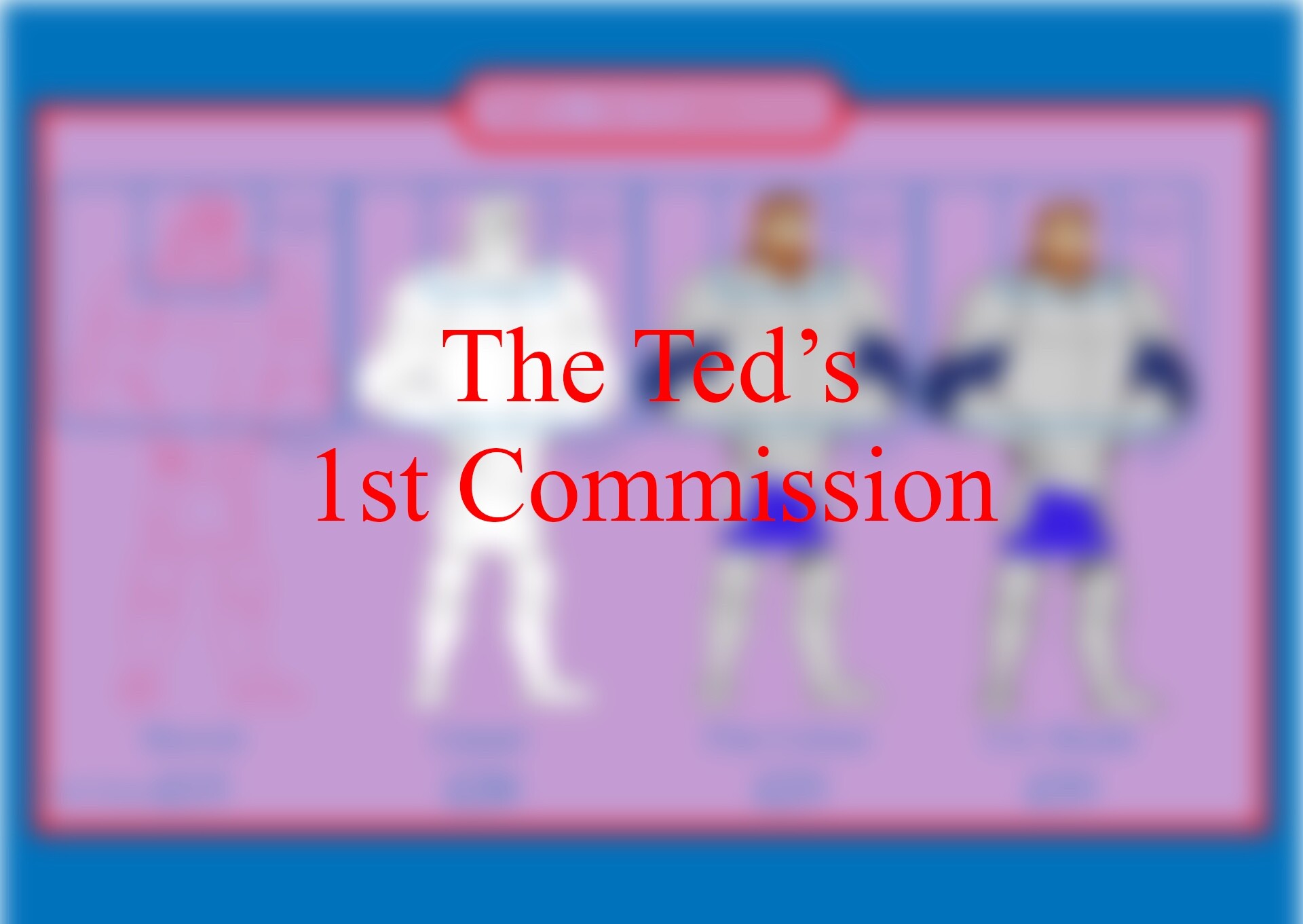 Ted Bennett - My First Commission Sheet